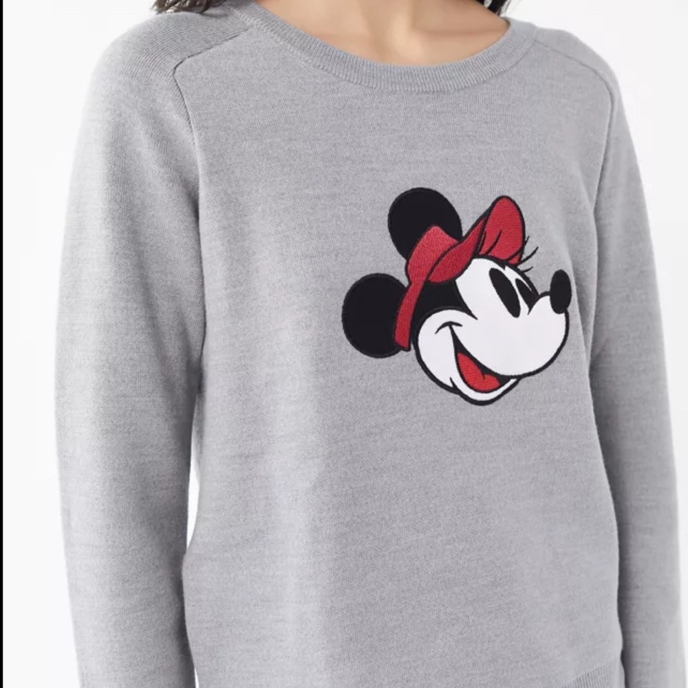Lacoste X Disney Minnie Mouse Tennis Grey Crew Neck S… - Gem